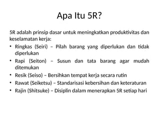Training 5R 5S Pabrik Kelapa Sawit (PKS)pptx | PPTX