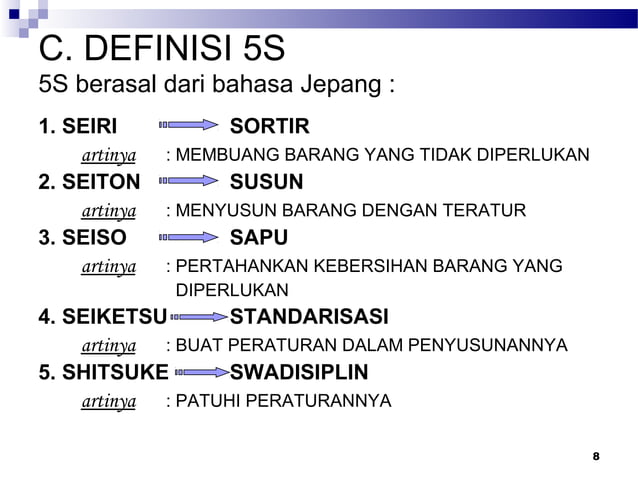 Training 5S | PPT