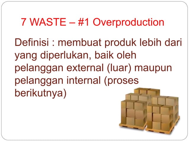 Training 7 waste (7 pemborosan) | PPTX