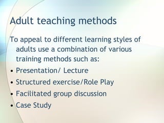 Training Adult Learners | PPT