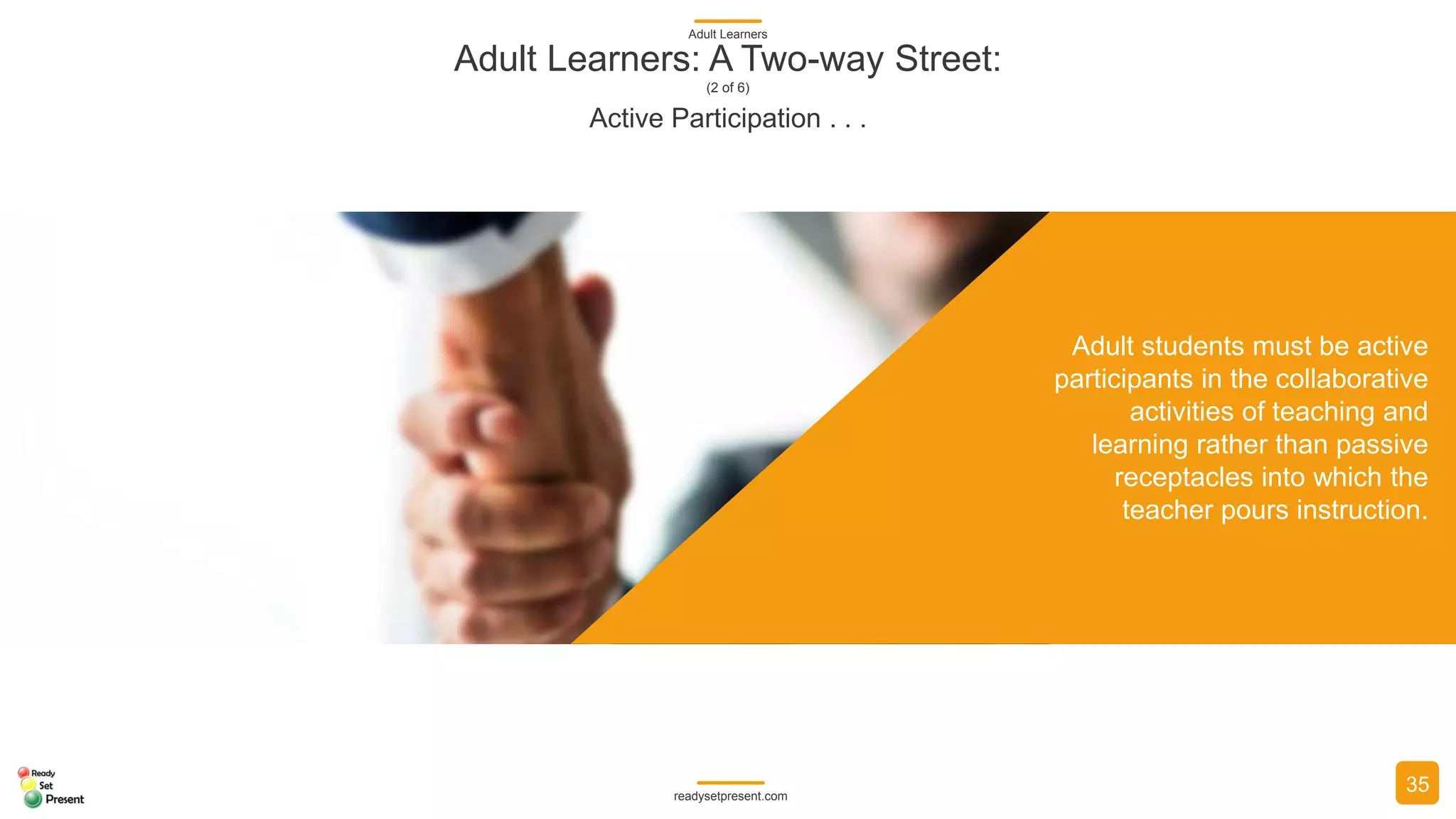 Training/Teaching: Adult Learners (Comprehensive) PowerPoint ...
