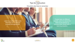 Training/Teaching: Adult Learners (Comprehensive) PowerPoint ...