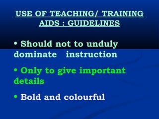 Training aids | PPT