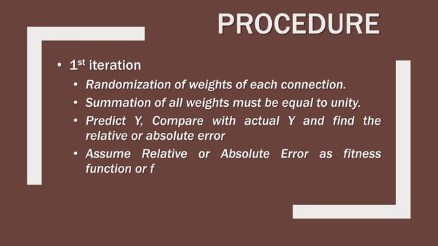 Training algorithms for Neural Networks | PPT