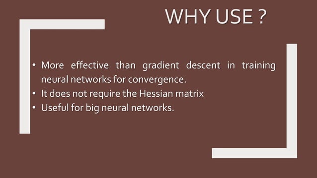 Training algorithms for Neural Networks | PPT