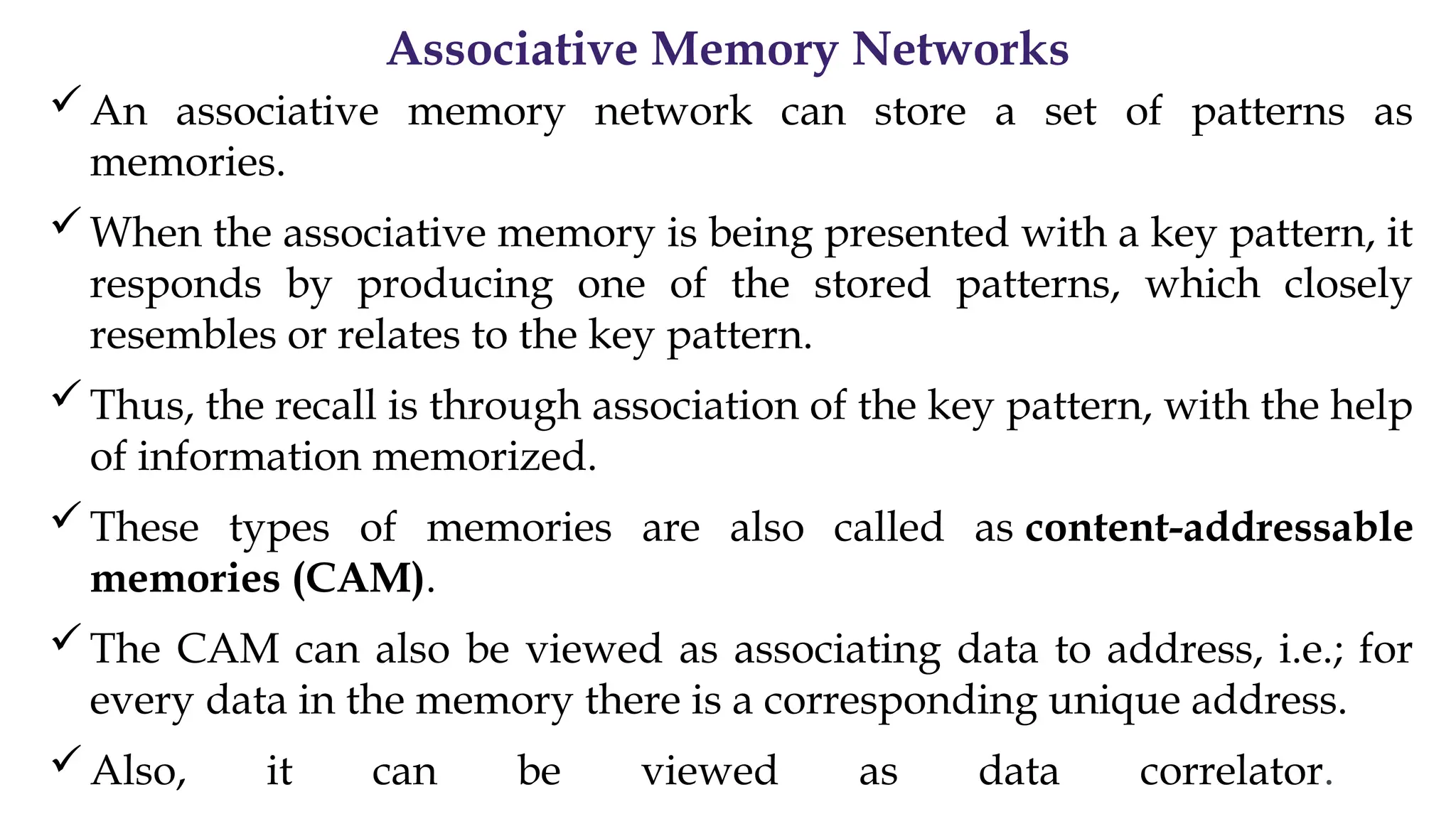 Training Algorithms for Pattern Association.pptx