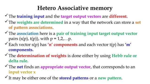 Training Algorithms for Pattern Association.pptx