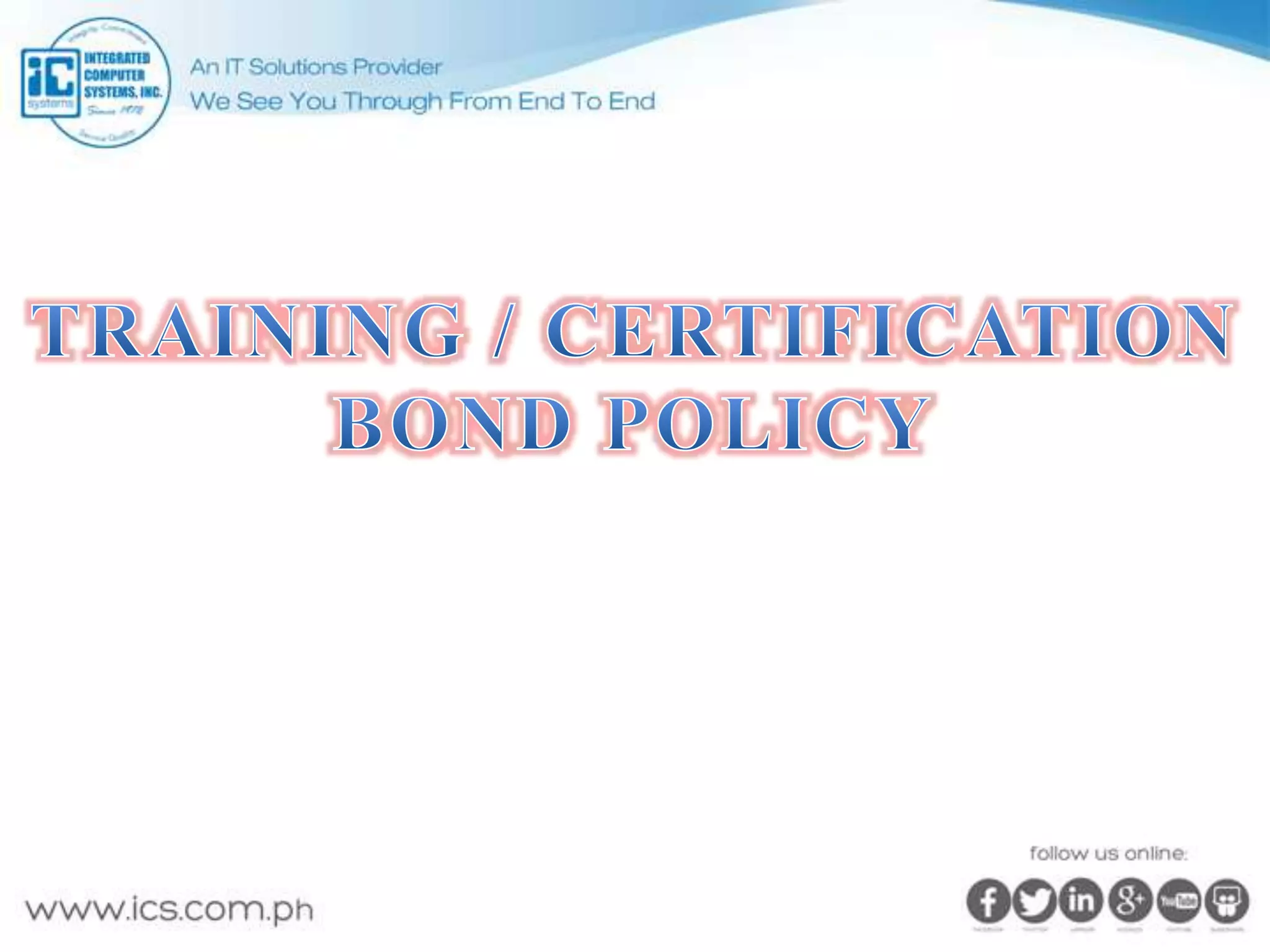 Training and certification policy | PPTX