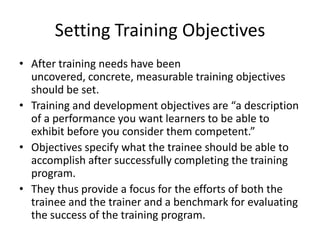 Training and developing employees | PPTX