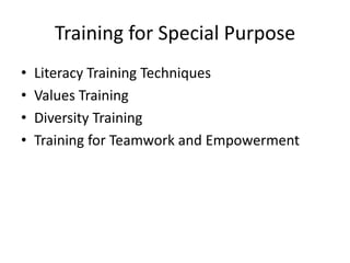 Training and developing employees | PPTX