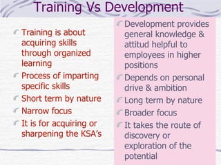 Training and development | PPT