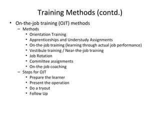 Training and development | PPT