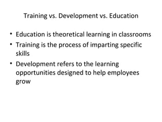 Training and development | PPT