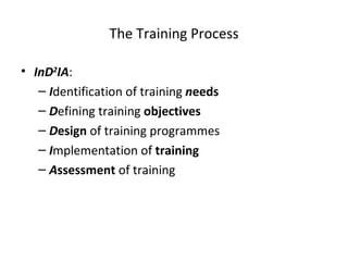 Training and development | PPT