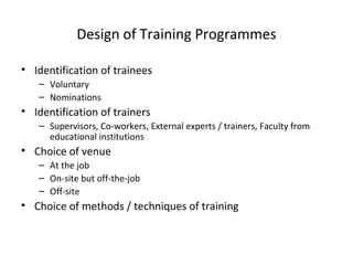 Training and development | PPT