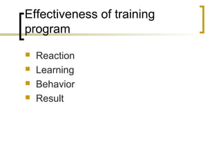 Training and development | PPT