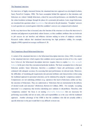 Training on Competency-Based Behavioural Interview (CBBI) | PDF