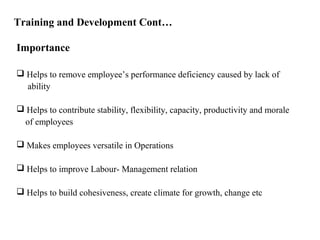 Training and development | PPT