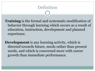 Training And Development | PPT | Business Administration | Business