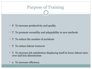 Training And Development | PPT | Business Administration | Business