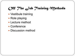 Training and development | PPTX