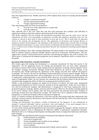 Training and development | PDF