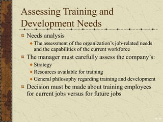 Training and development | PPT