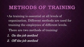 Training and development | PPTX