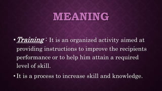 Training and development | PPTX