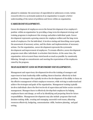 Training and development | PDF