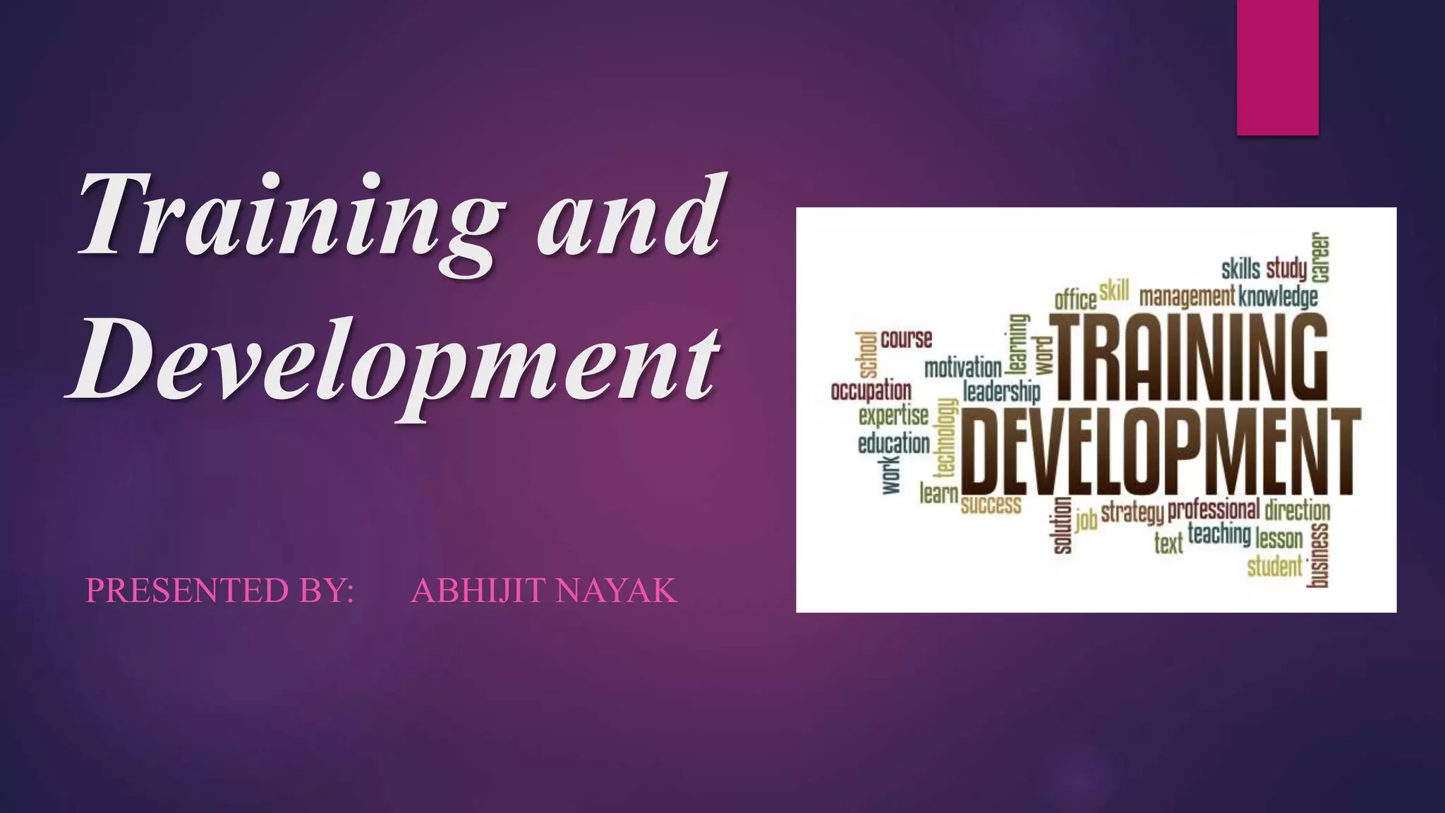 Training and development | PPT