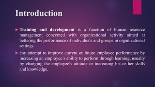 Training and development | PPT