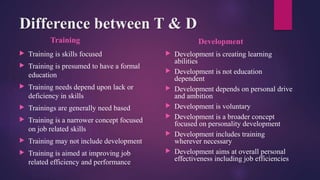 Training and development | PPT