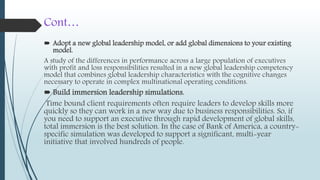 Developing Global Leader | PPTX