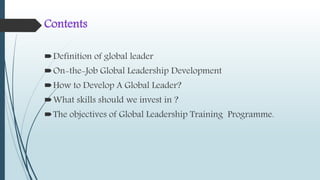 Developing Global Leader | PPTX