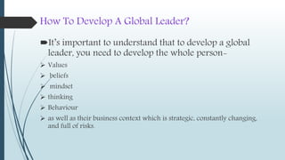 Developing Global Leader | PPTX