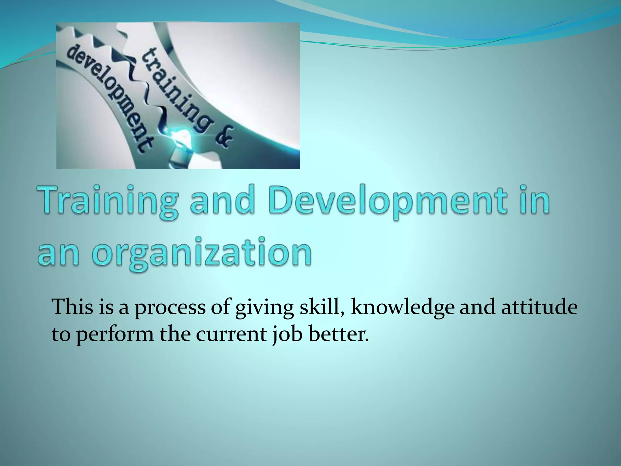 Training and Development | PPTX