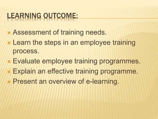 Training and development | PPT