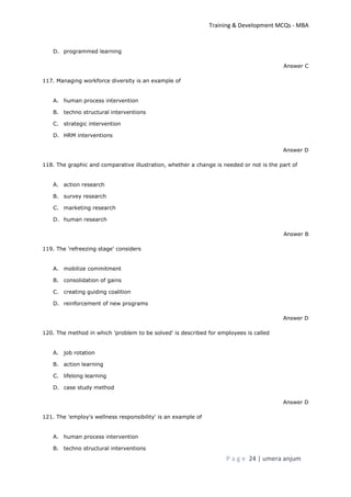 Training and development | PDF