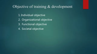 Training and development | PPTX
