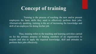 Training and development | PPTX