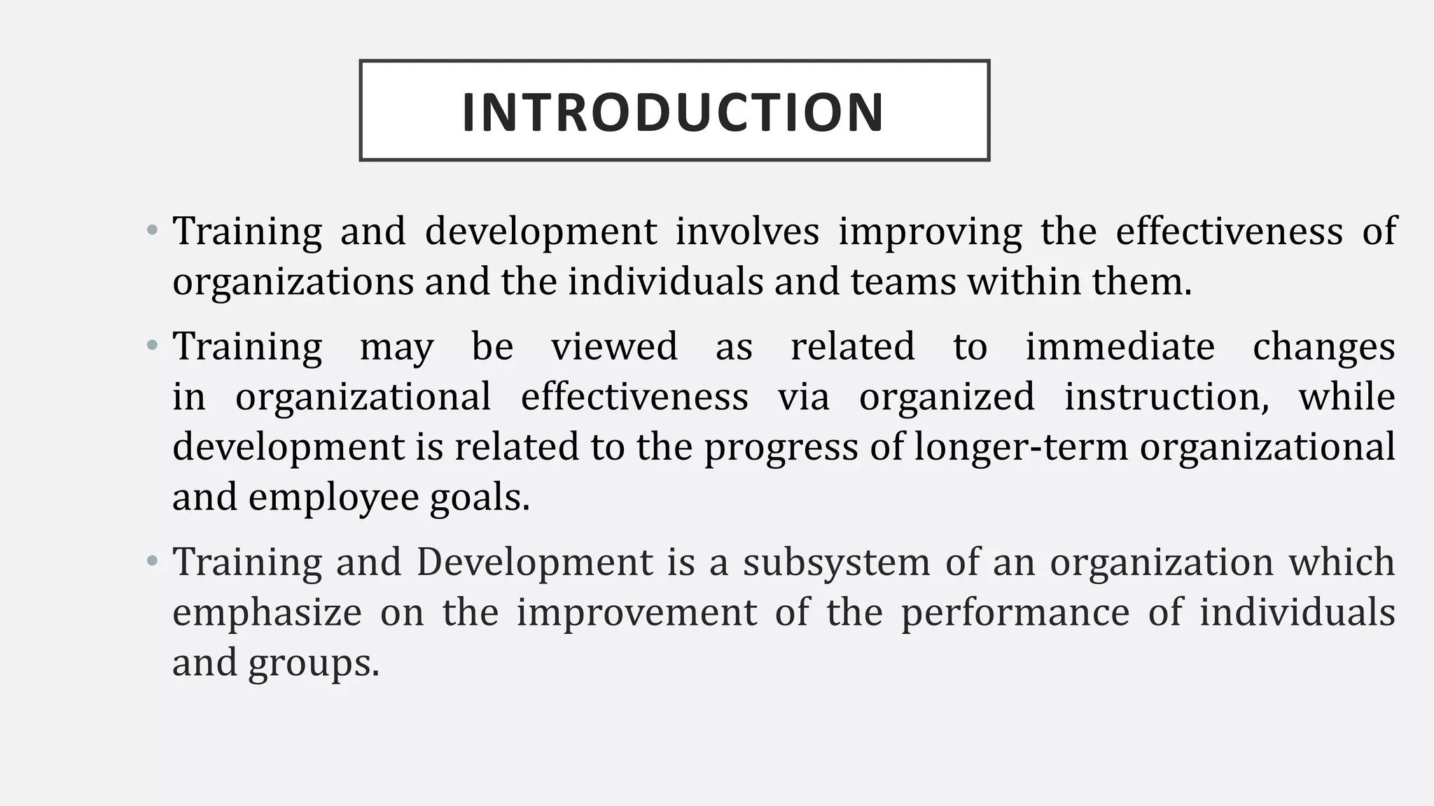 Training and development | PPTX