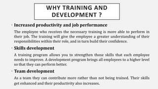 Training and development | PPTX