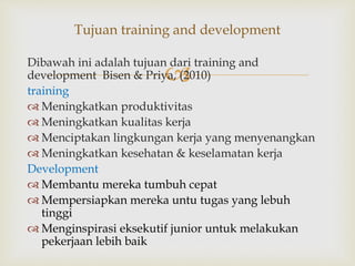 Training and development | PPTX
