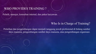 Training and development | PPT