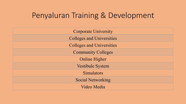 Training and development | PPT