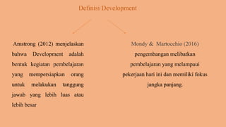 Training and development | PPTX