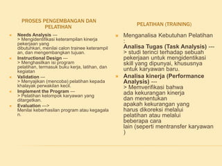 Training and Development | PPTX