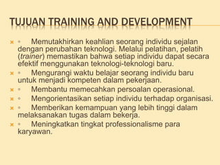 Training and Development | PPTX