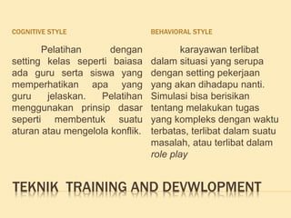 Training and Development | PPTX